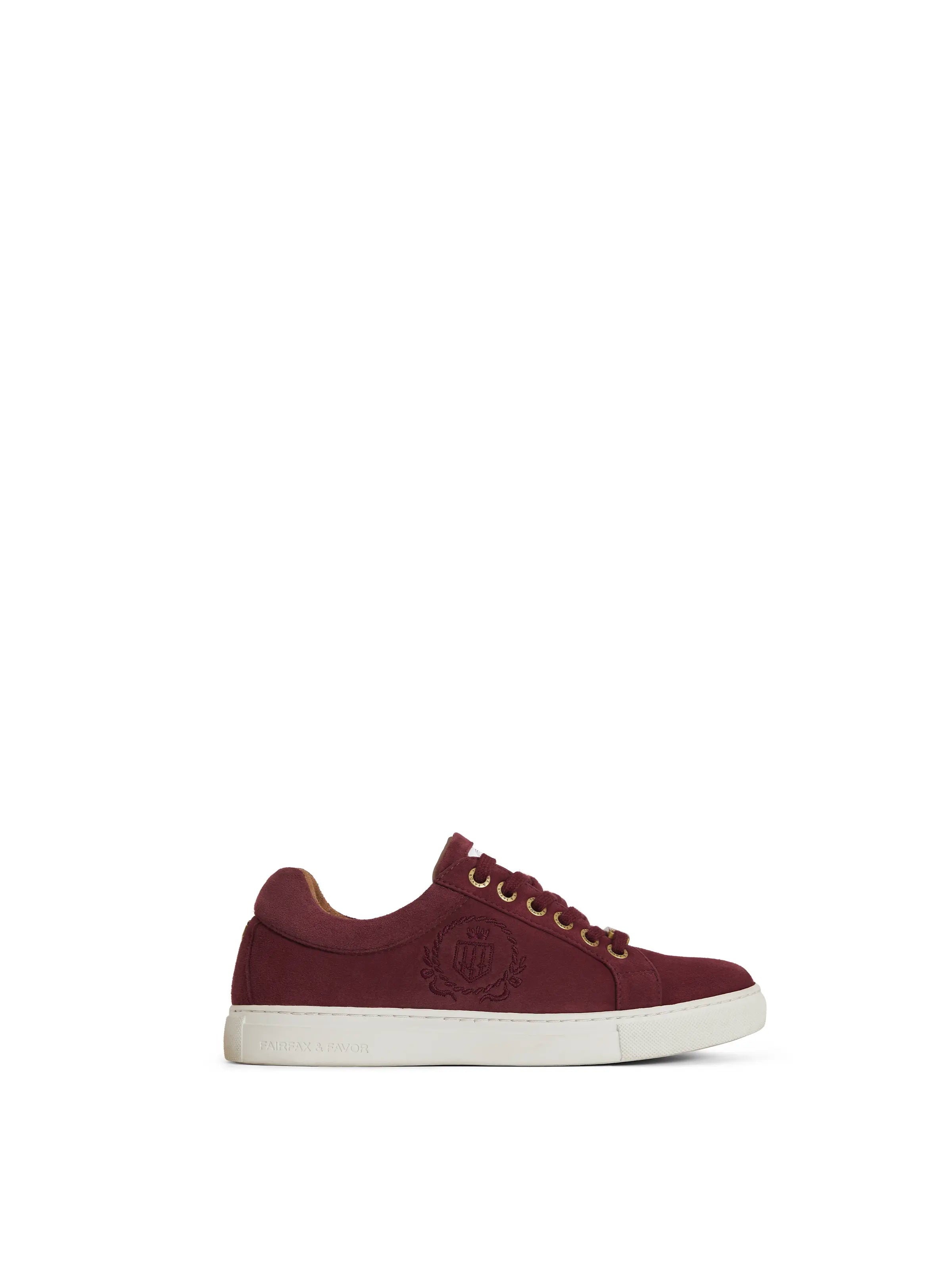 Richmond - Women's Trainers - Ruby Suede | Fairfax & Favor