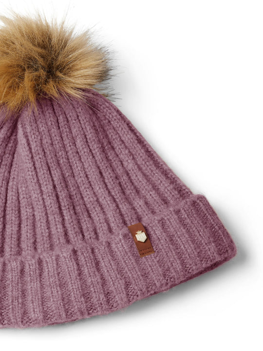 Bobble Hat - Women's Woolly Hat - Heather Wool | Fairfax & Favor