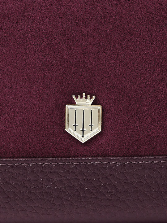 Mini Salisbury - Women's Purse - Elderberry Suede | Fairfax & Favor