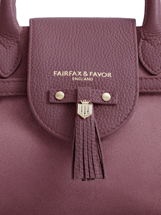 Mini Windsor - Women's Handbag - Heather Suede | Fairfax & Favor