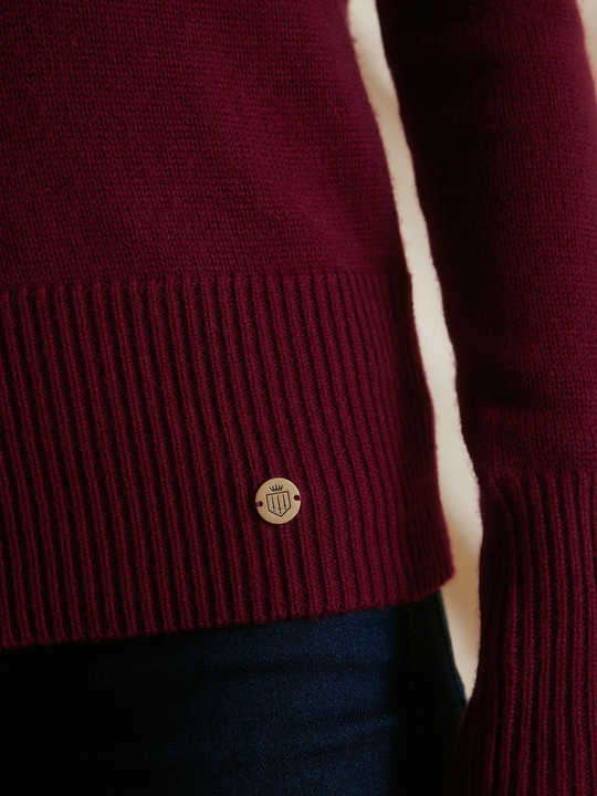 Anna - Women's Jumper - Elderberry Wool & Cashmere | Fairfax & Favor