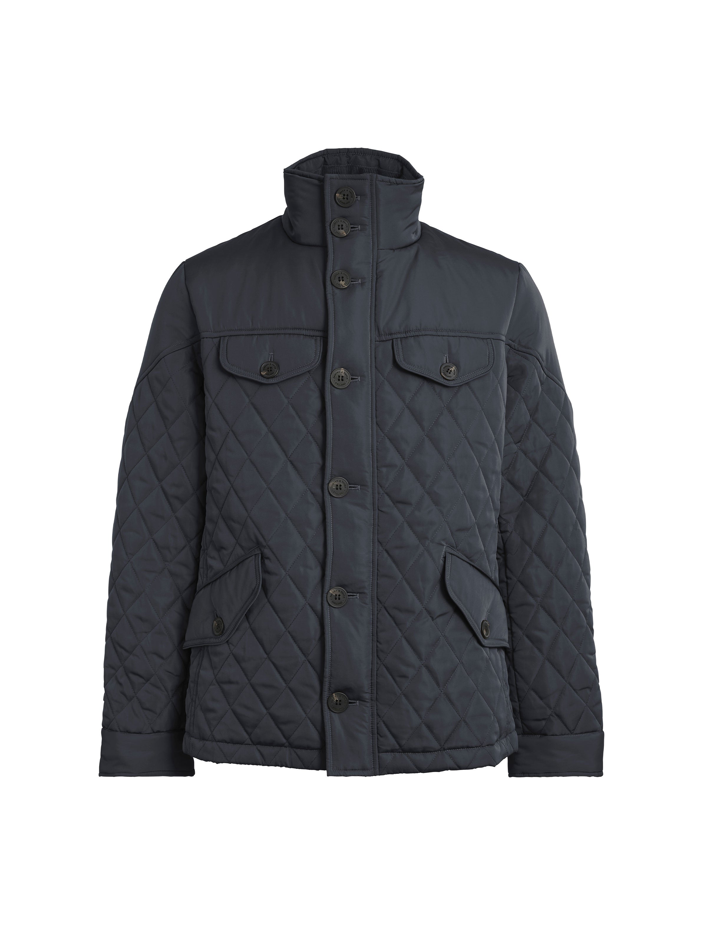 George - Men's Jacket - Navy Quilt | Fairfax & Favor