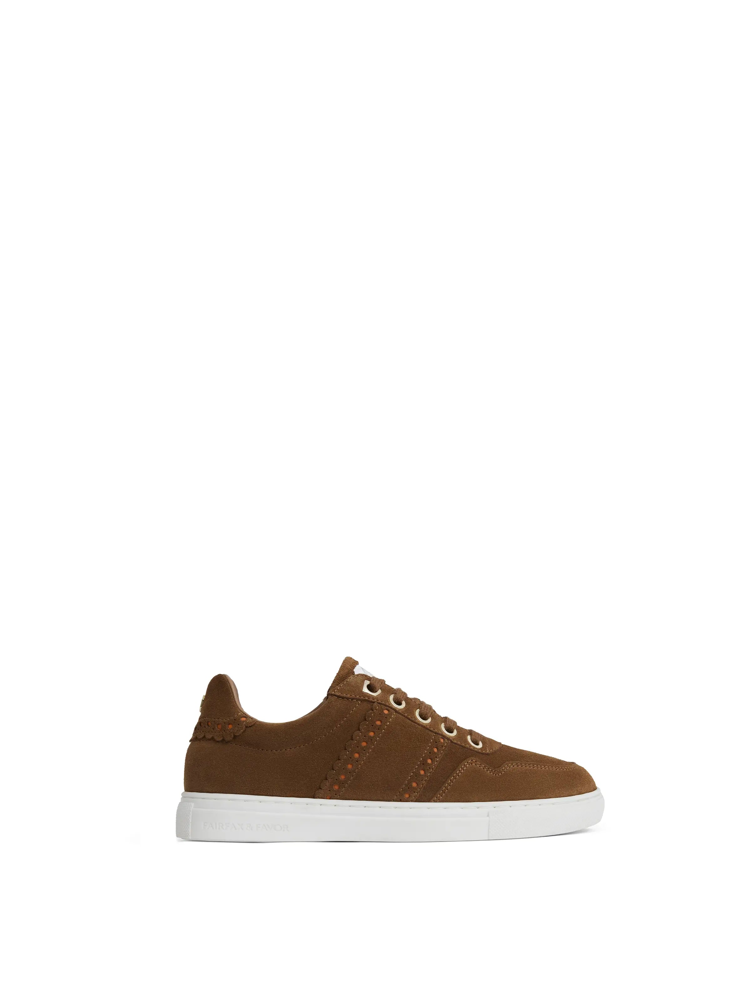 Kendal - Women's Trainers - Tan Suede | Fairfax & Favor
