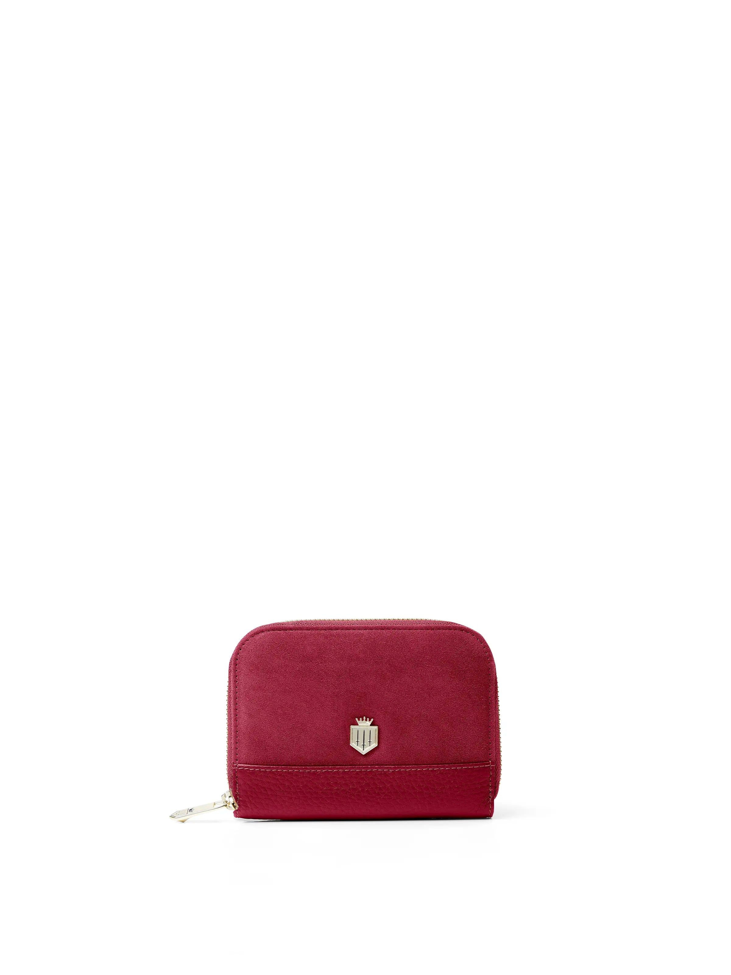Mini Salisbury - Women's Purse - Cherry Suede | Fairfax & Favor