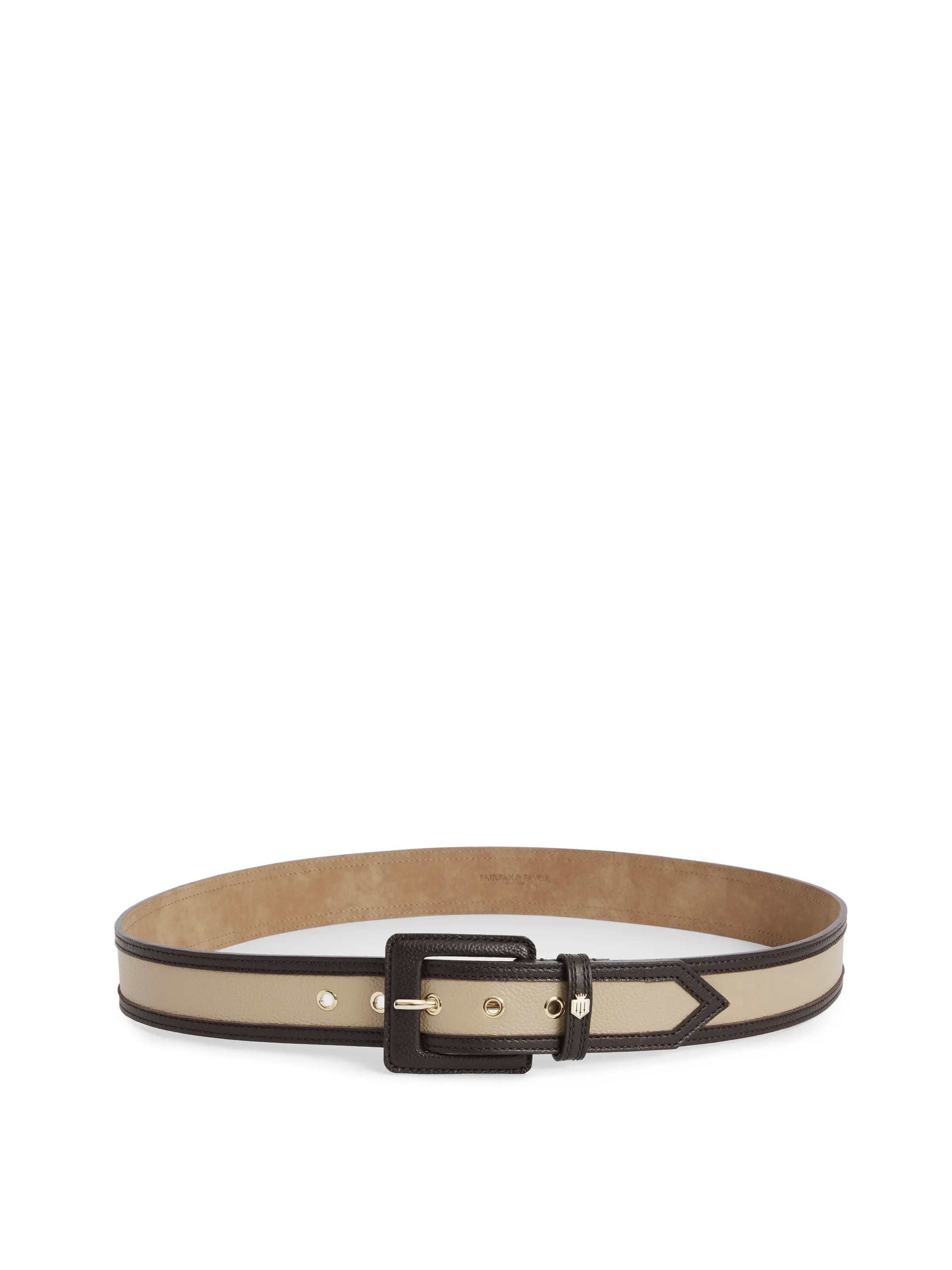 Marseille - Women's Belt - Caramel & Chocolate | Fairfax and Favor ...