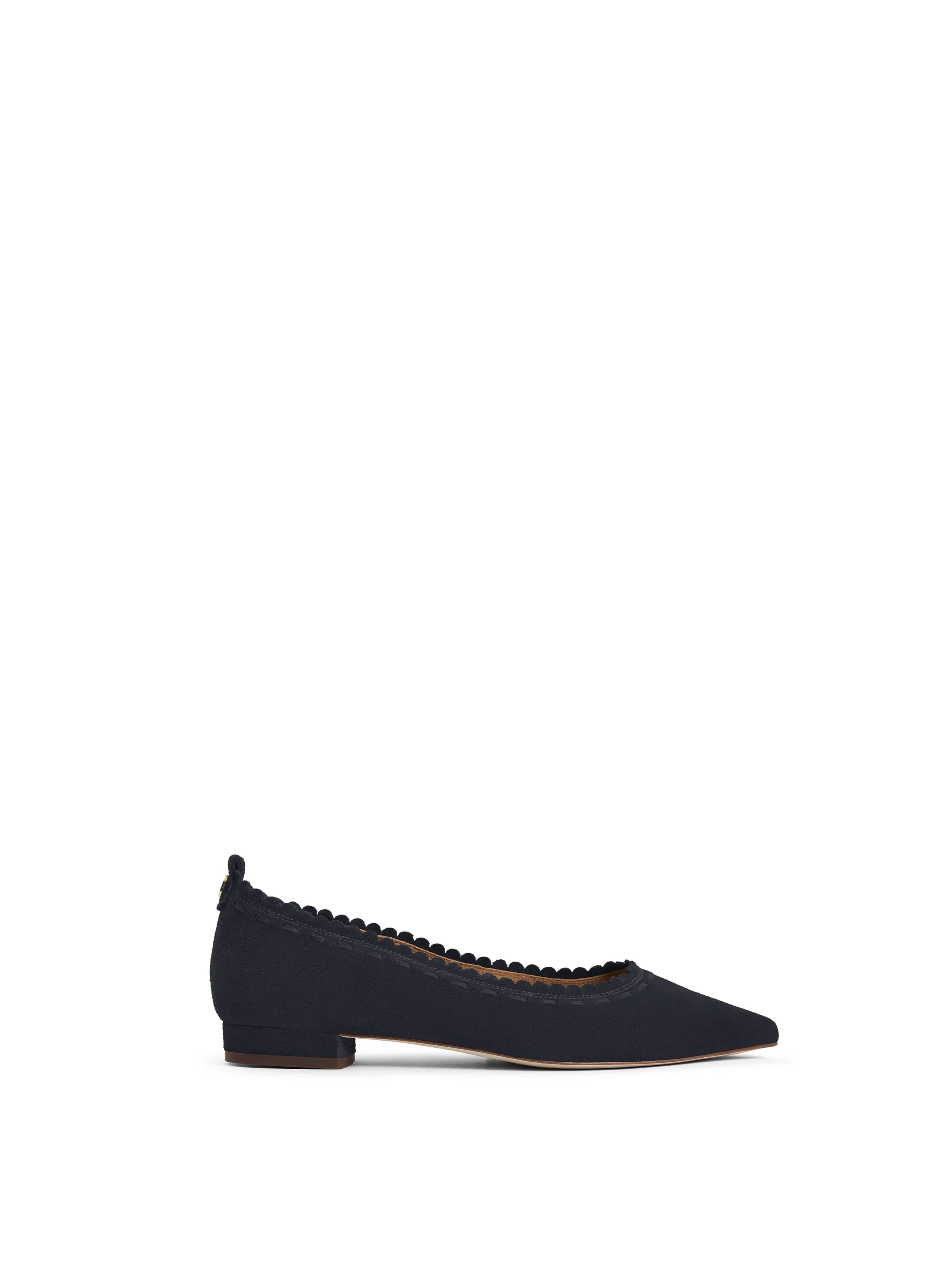 Pembridge - Women's Pump - Navy Suede | Fairfax & Favor