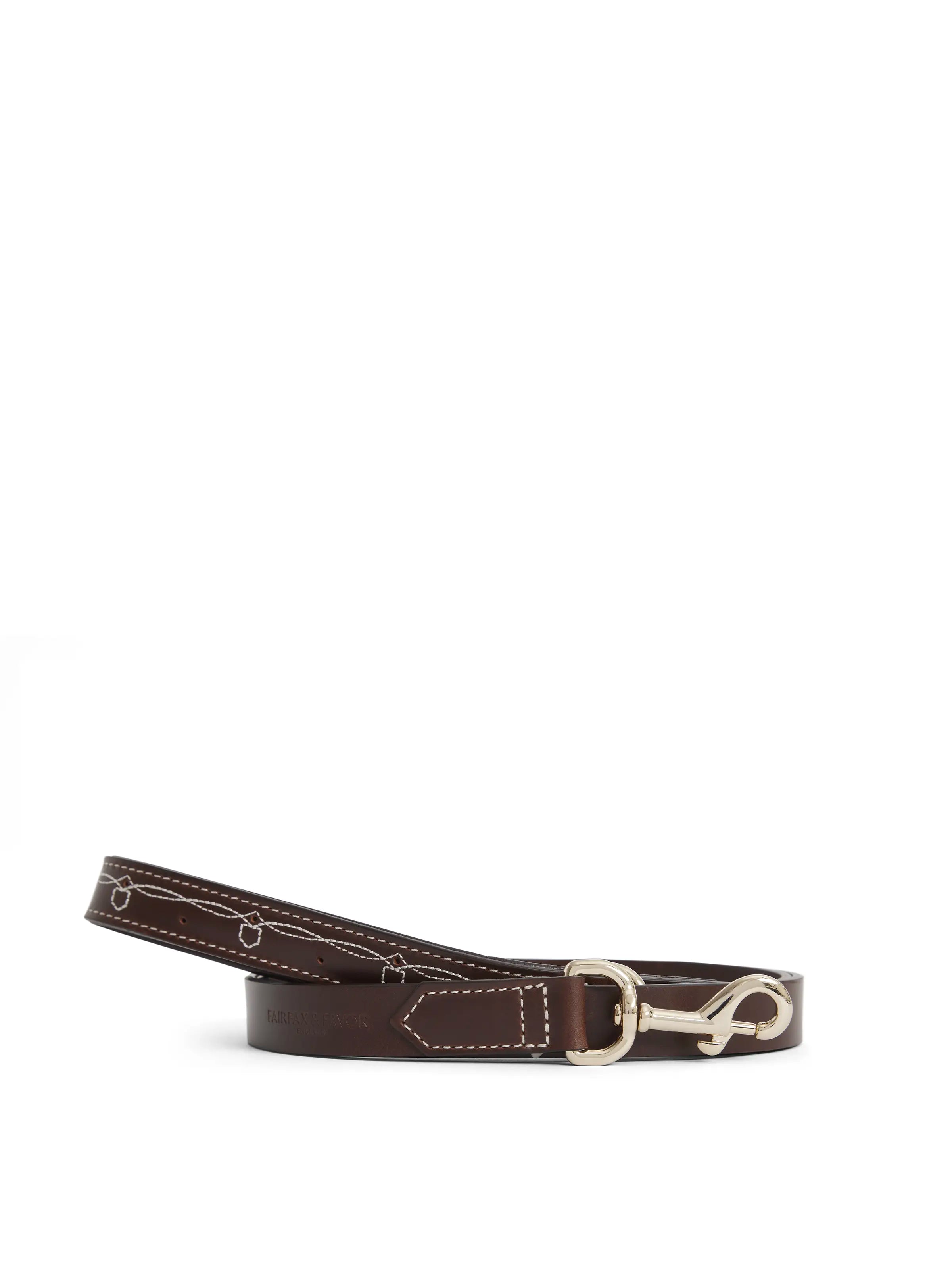 Rockingham - Slim Dog Lead - Tan Leather – Fairfax & Favor