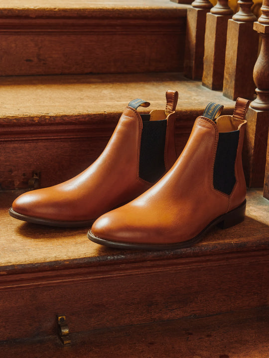 Chelsea - Mens Ankle Boot - Cognac Leather | Fairfax & Favor