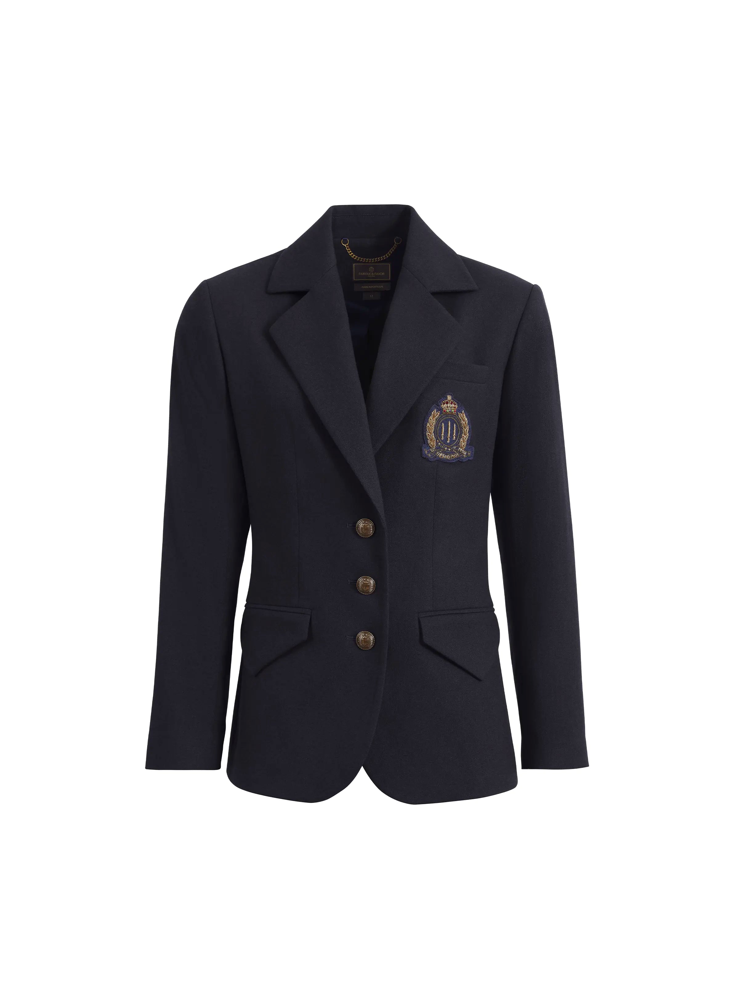 Beatrice - Women's Blazer - Navy Wool | Fairfax & Favor