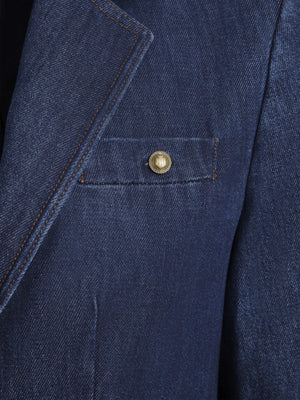 Beatrice - Women's Blazer - Indigo Denim | Fairfax & Favor