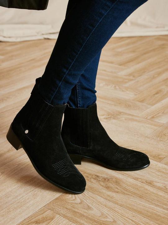 Rockingham Chelsea - Women's Ankle Boots - Black | Fairfax & Favor