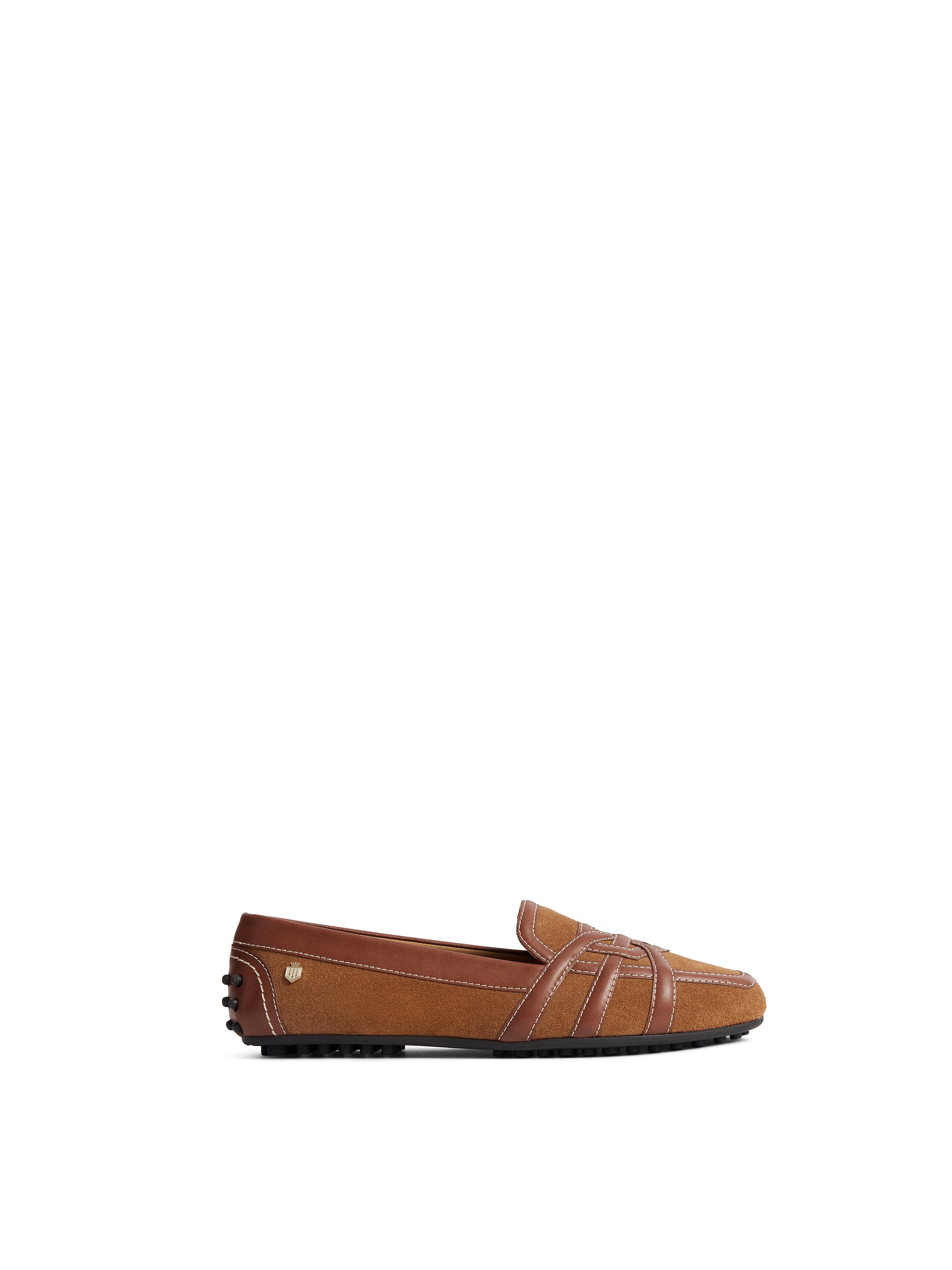 Rome - Womens Driving Shoes - Tan Leather & Suede | Fairfax & Favor