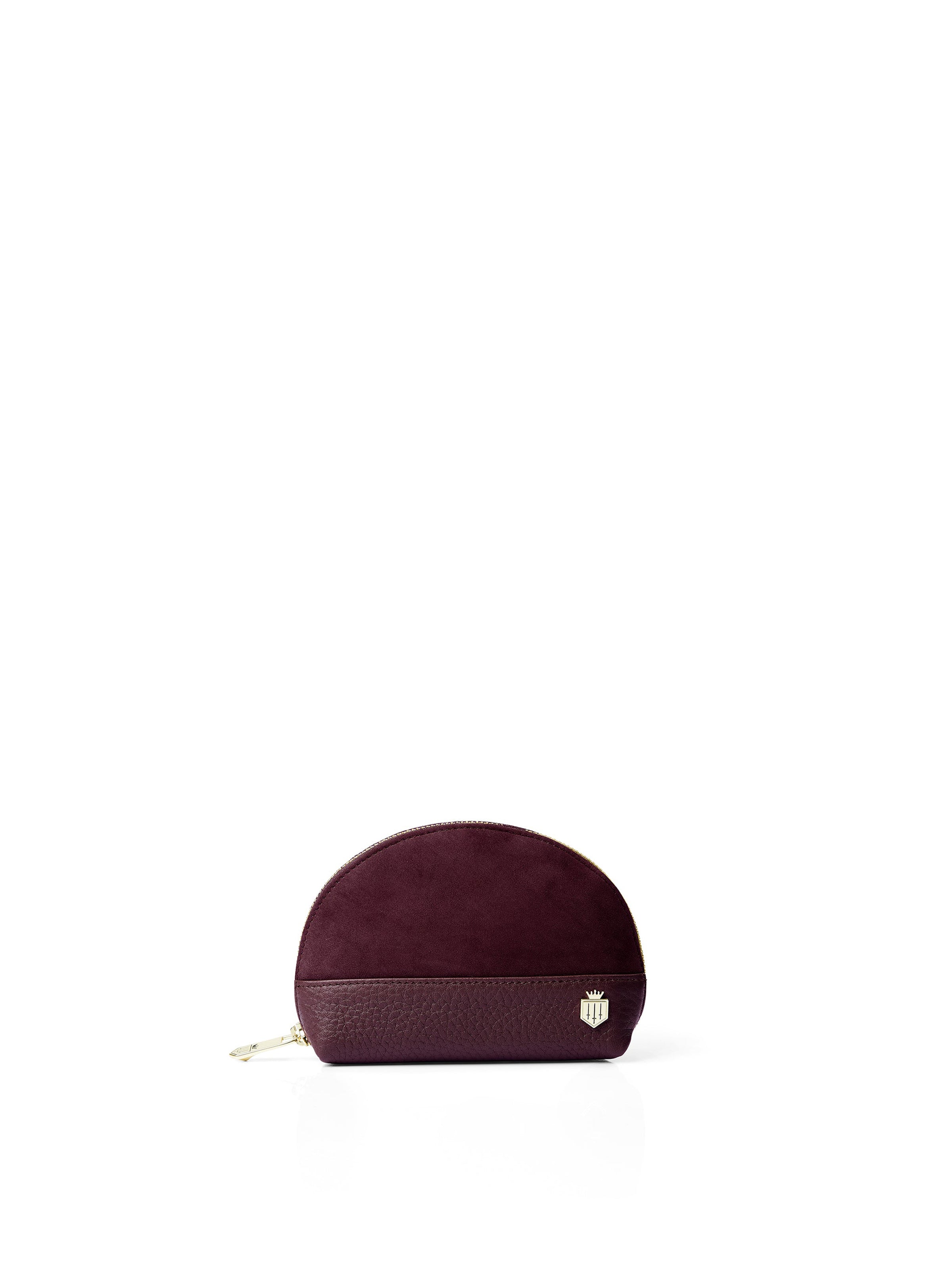 Chiltern - Women's Coin Purse - Plum Suede | Fairfax & Favor